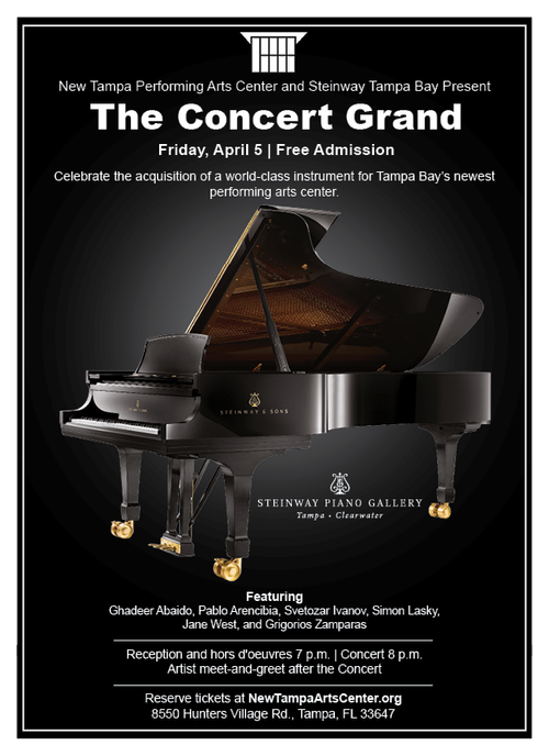 The Concert Grand — New Tampa Performing Arts Center