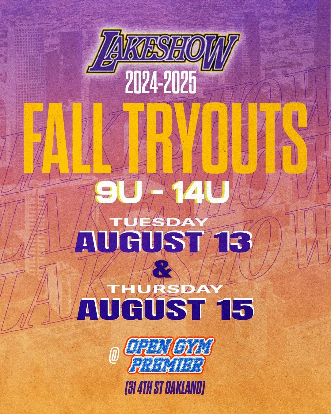 LAKESHOW | BAY AREA AAU