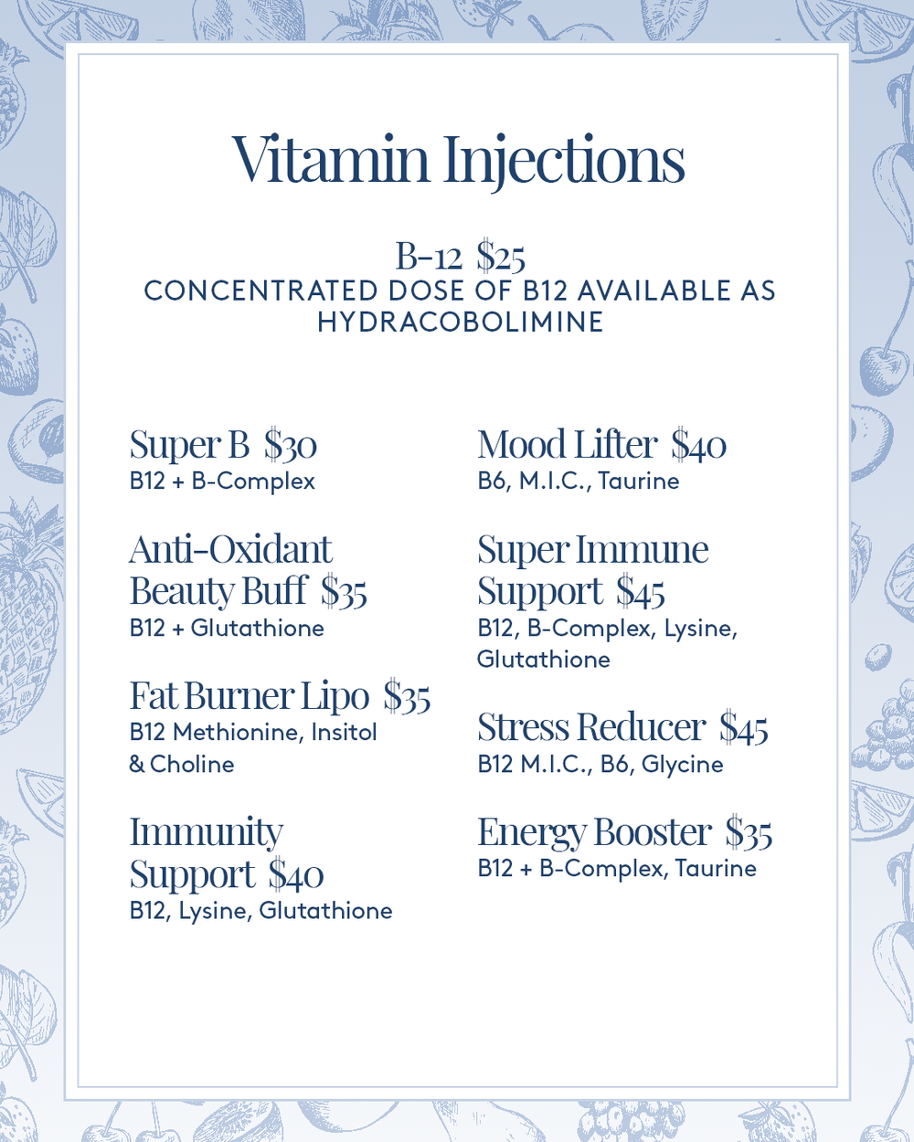 IV Hydration & Vitamin Injections — Catherine Grace at Blue