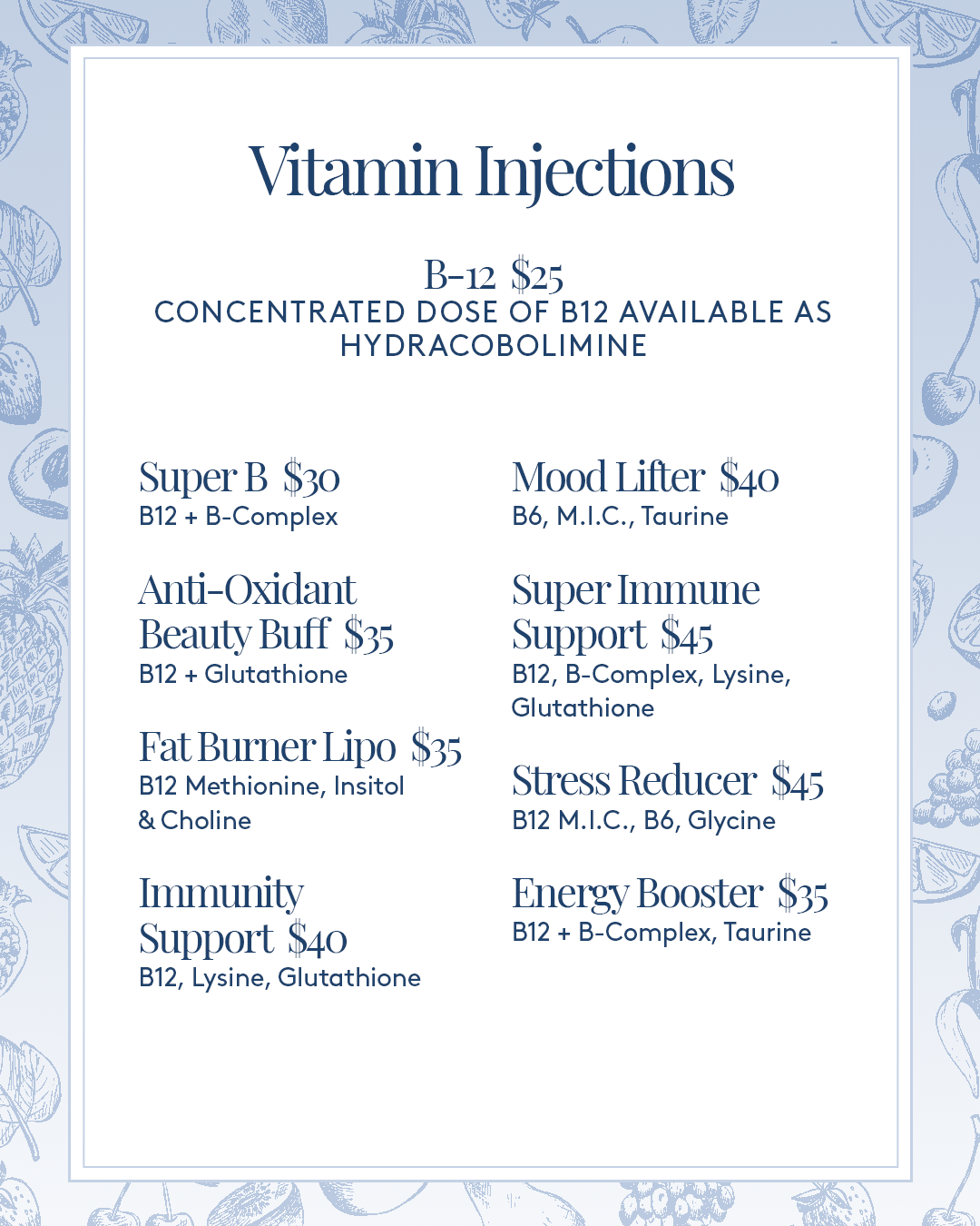 IV Hydration & Vitamin Injections — Catherine Grace at Blue