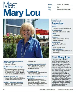 Meet Mary Lou LeFevre - Grosse Pointe Magazine — Mike's on the Water