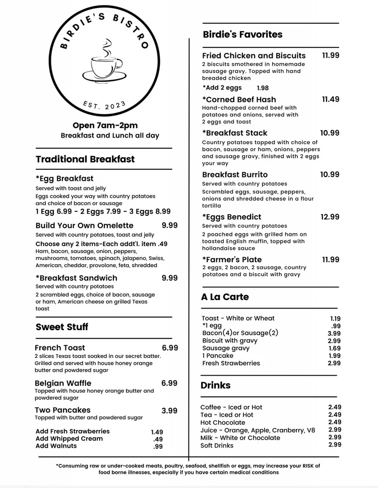 Menu — Birdiesbistrodbq.com