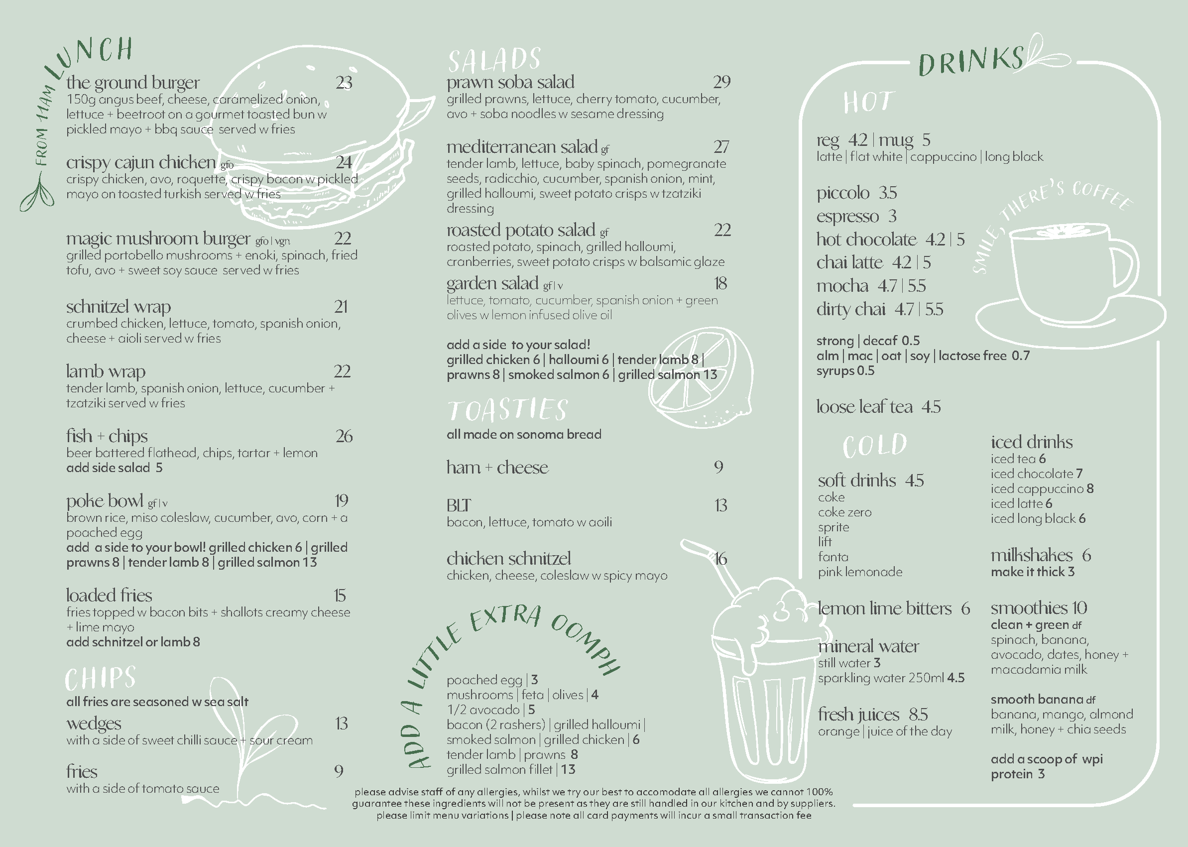 menu — The Little Olive