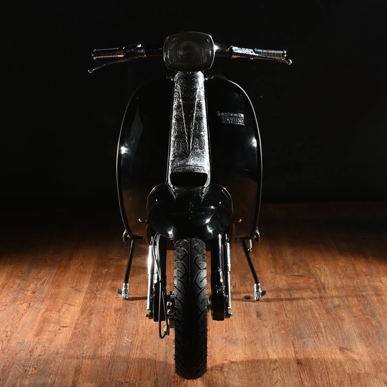 CUSTOM ART: 1979 LAMBRETTA GP 200: THE BLACK NOUVEAU™ – METAL FLAKE ...