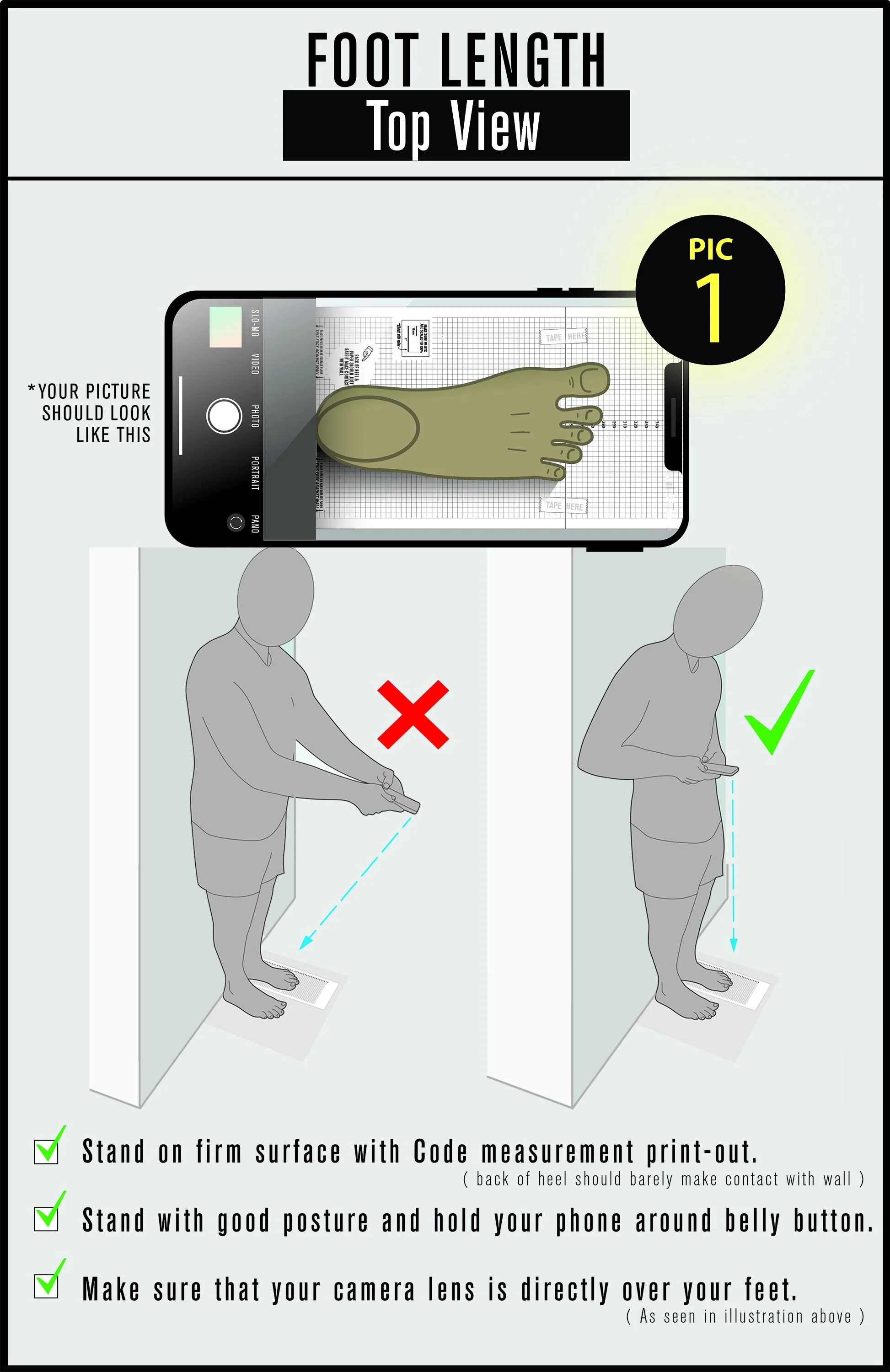CODE Footwear - 3D foot scanning instructions