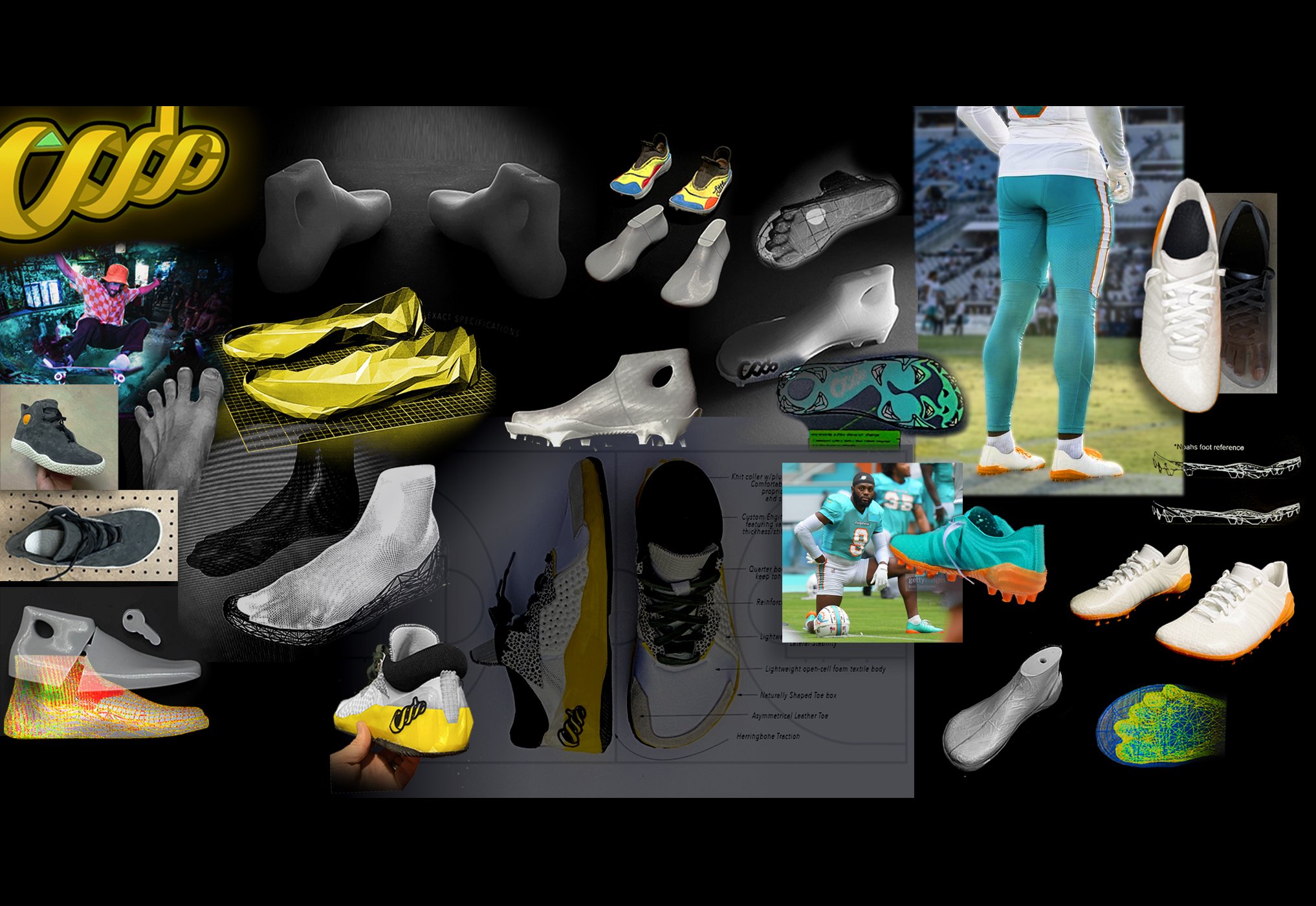 CODE Footwear - 3D Printed Cleats