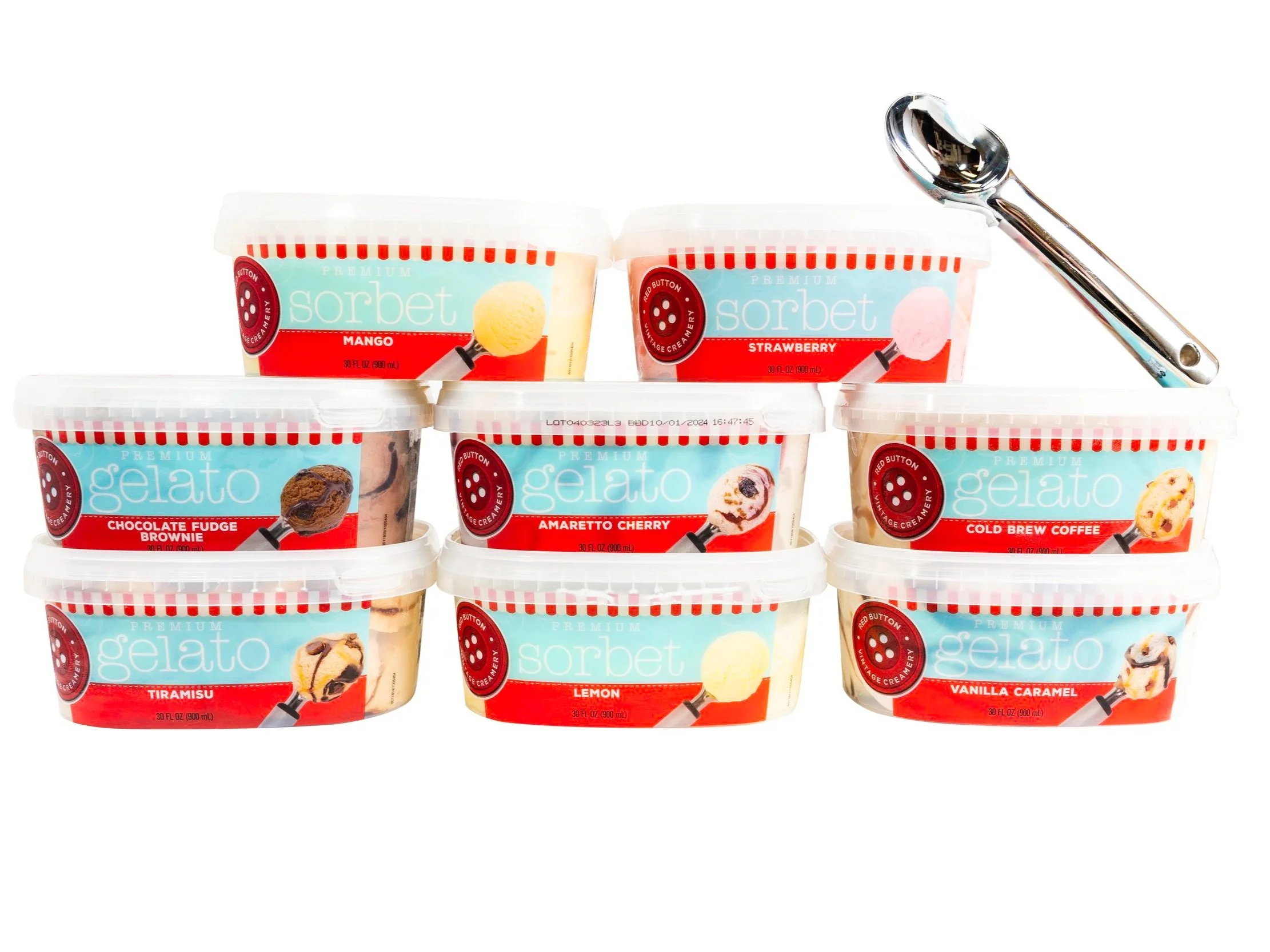 Gelato & Sorbet — Red Button Vintage Creamery