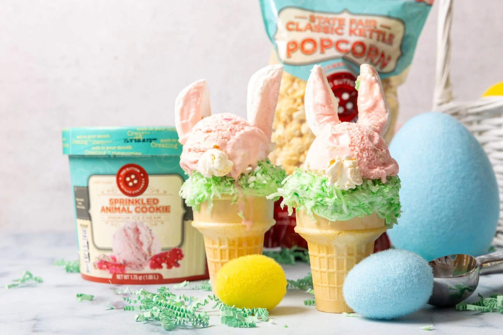 Bunny Butt Cake Cones — Red Button Vintage Creamery