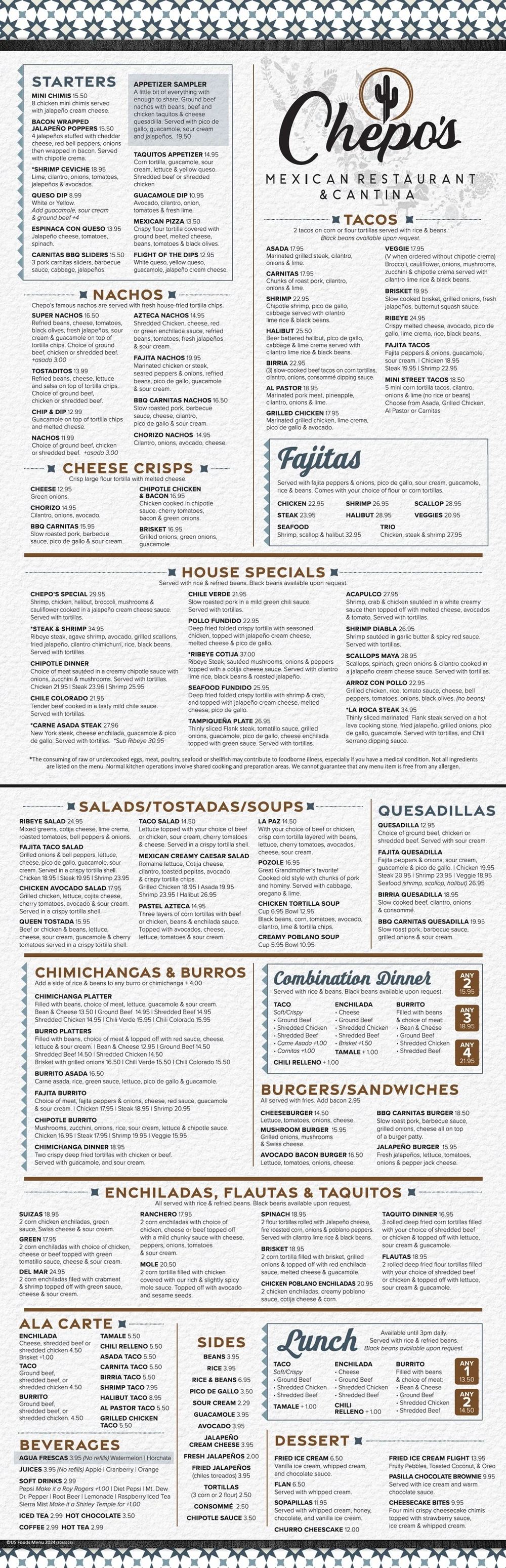 Wasilla Menu — Chepo's