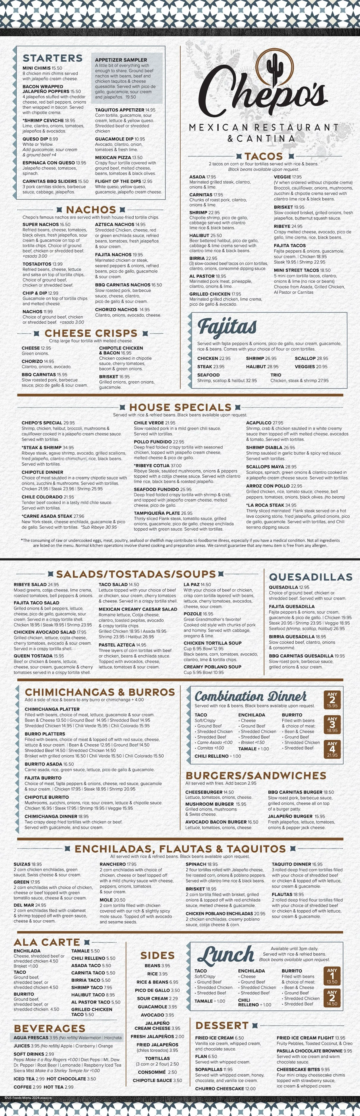Wasilla Menu — Chepo's