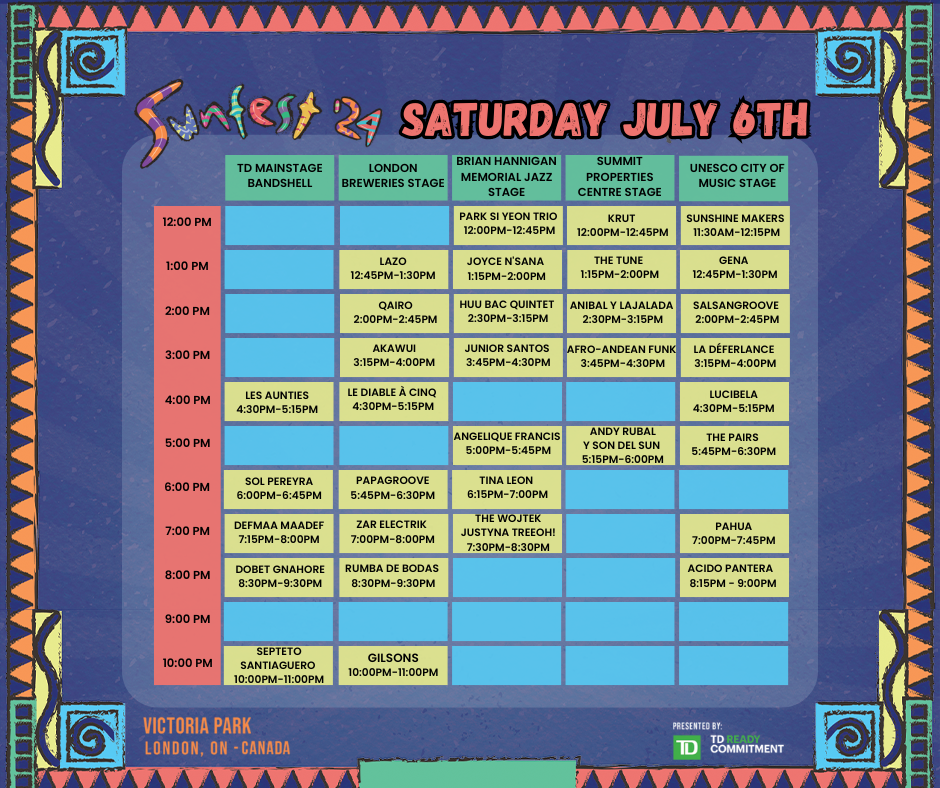 Schedule '24 — Sunfest