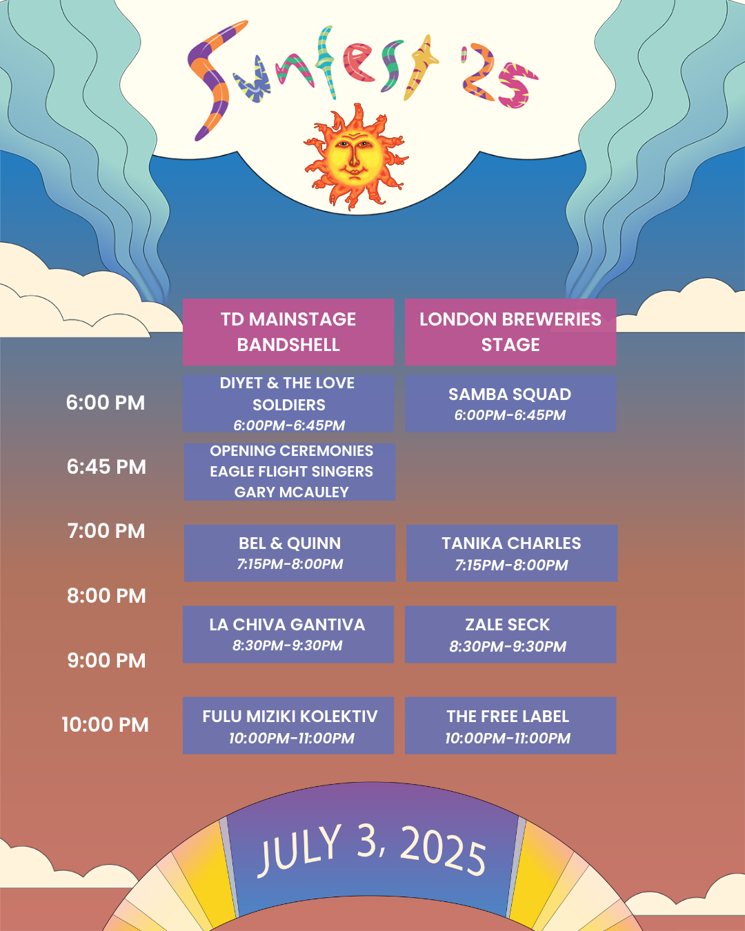 Schedule & FAQ '25 — Sunfest