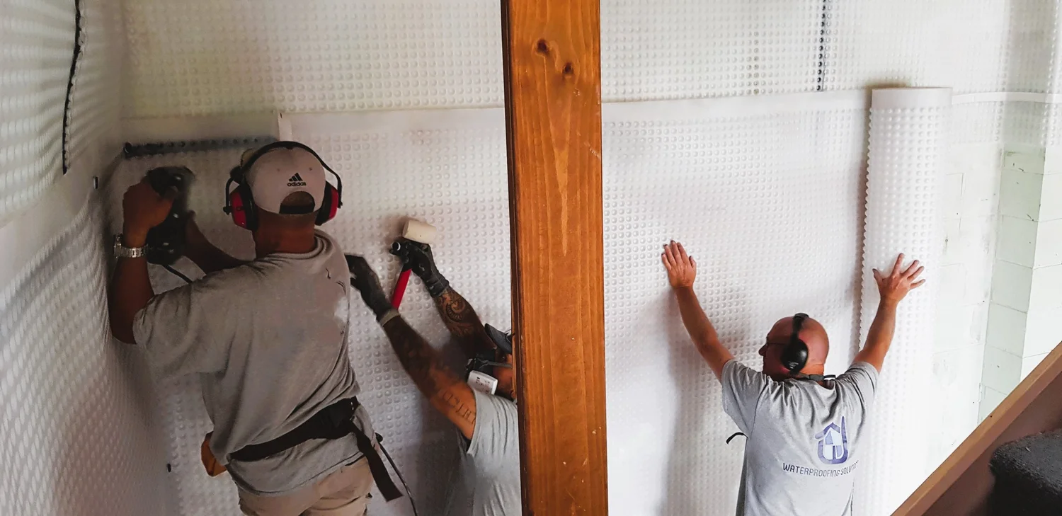 Damp Domestic Basement/Garage Conversion — Newton Systems - Waterproofing