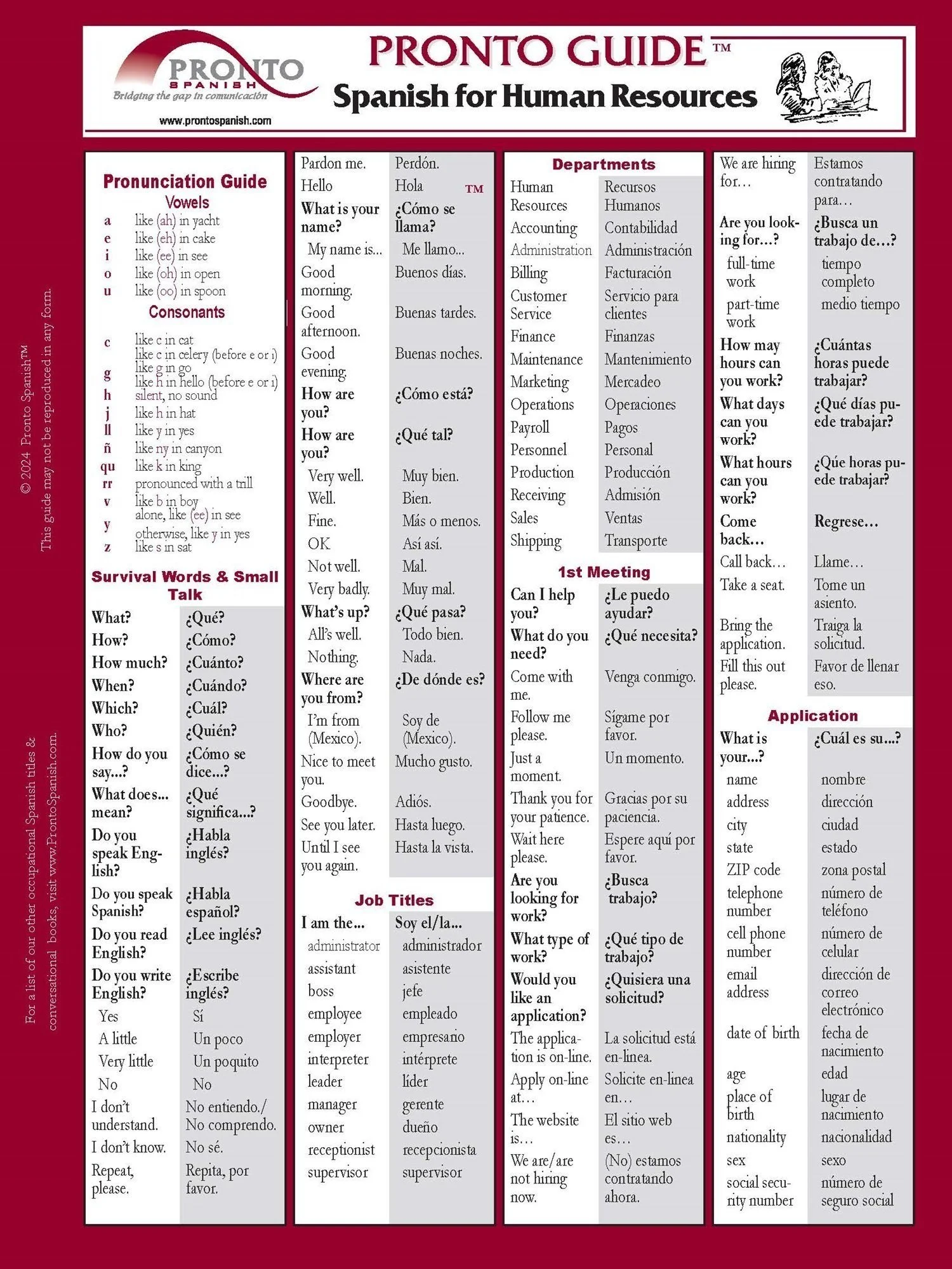 Pronto Guides — Pronto Spanish