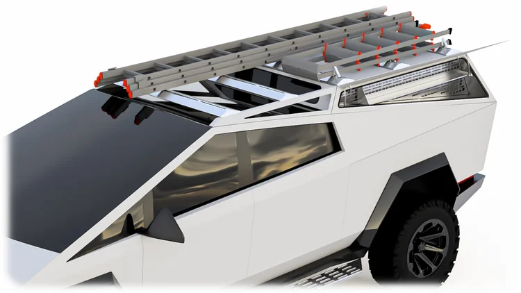 Cybertruck Full Roof Racks — CYBERRAK
