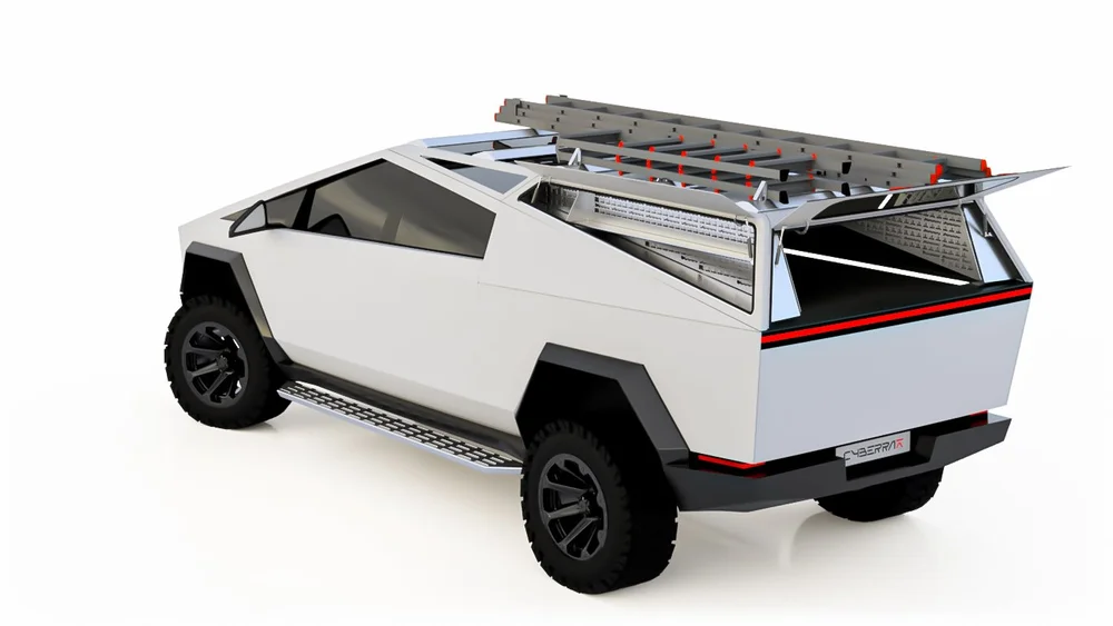 Cybertruck Full Roof Racks — CYBERRAK