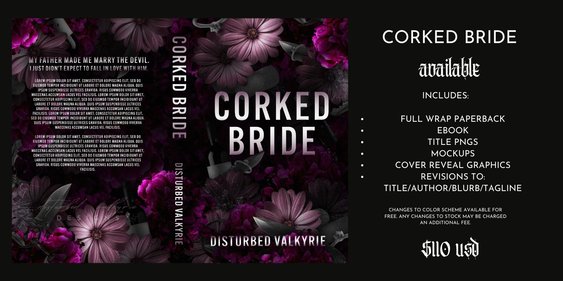 Premade Covers — Disturbed Valkyrie Designs