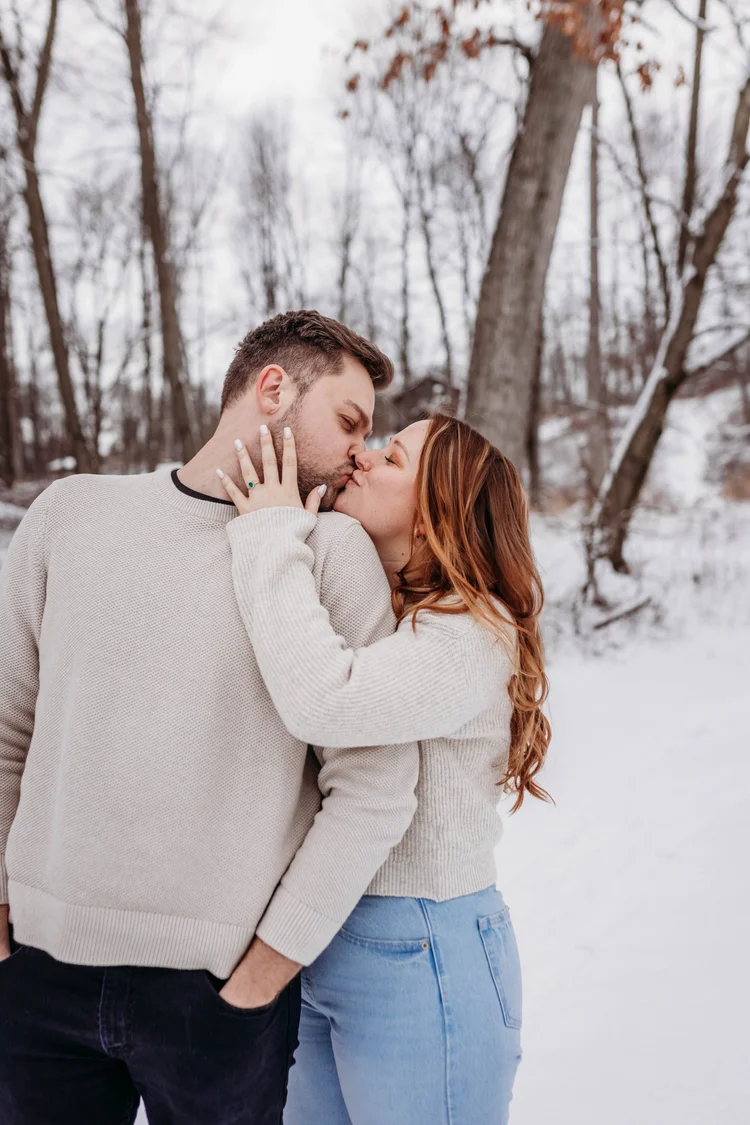 Snowy Engagement Session | Haley & Jonathan — Kelly Holbrook Photography