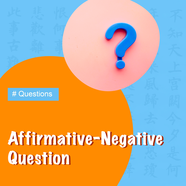 Affirmative-Negative Question — ExcelMandarin