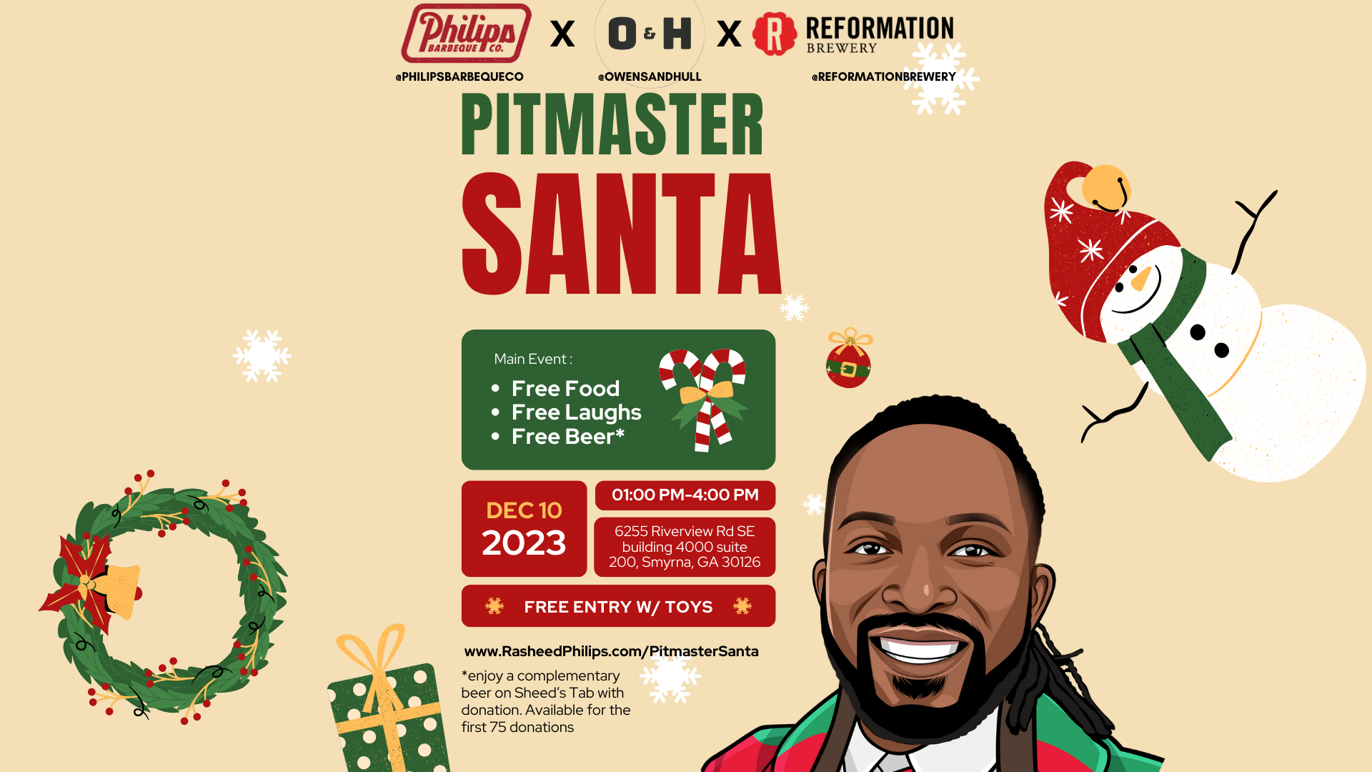 Pitmaster Santa — Rasheed Philips - The Gentleman Smoker