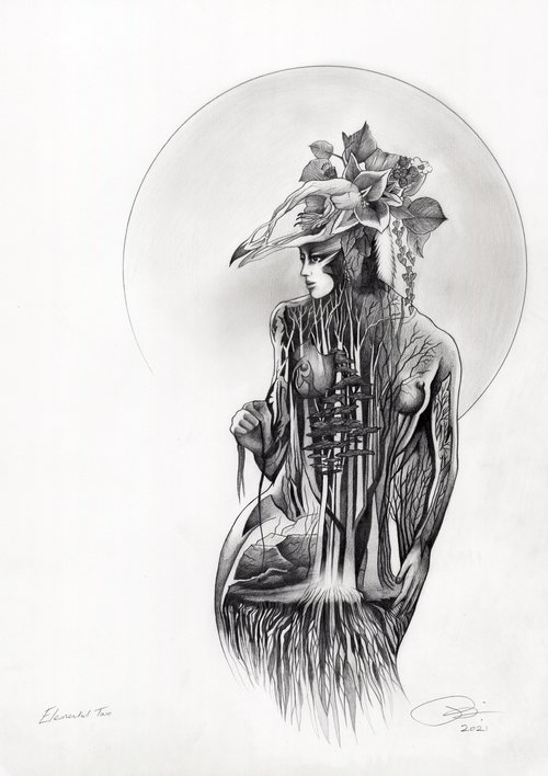 Pencil drawings on paper — Paul Kingsley Squire Art - London based artist