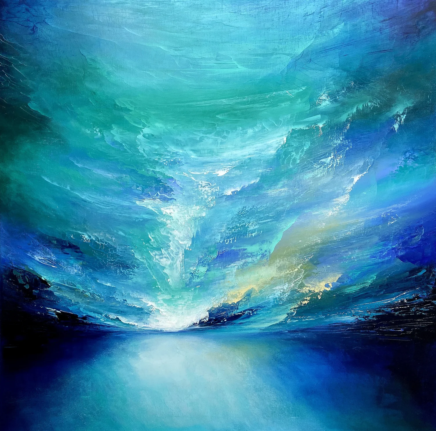 Abstract landscape oil paintings — Paul Kingsley Squire Art - London ...