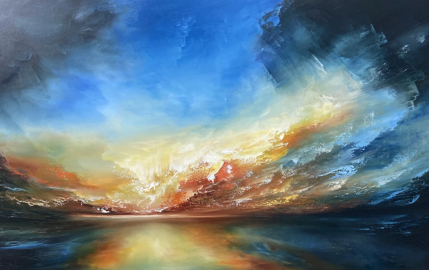 Abstract landscape oil paintings — Paul Kingsley Squire Art - London ...