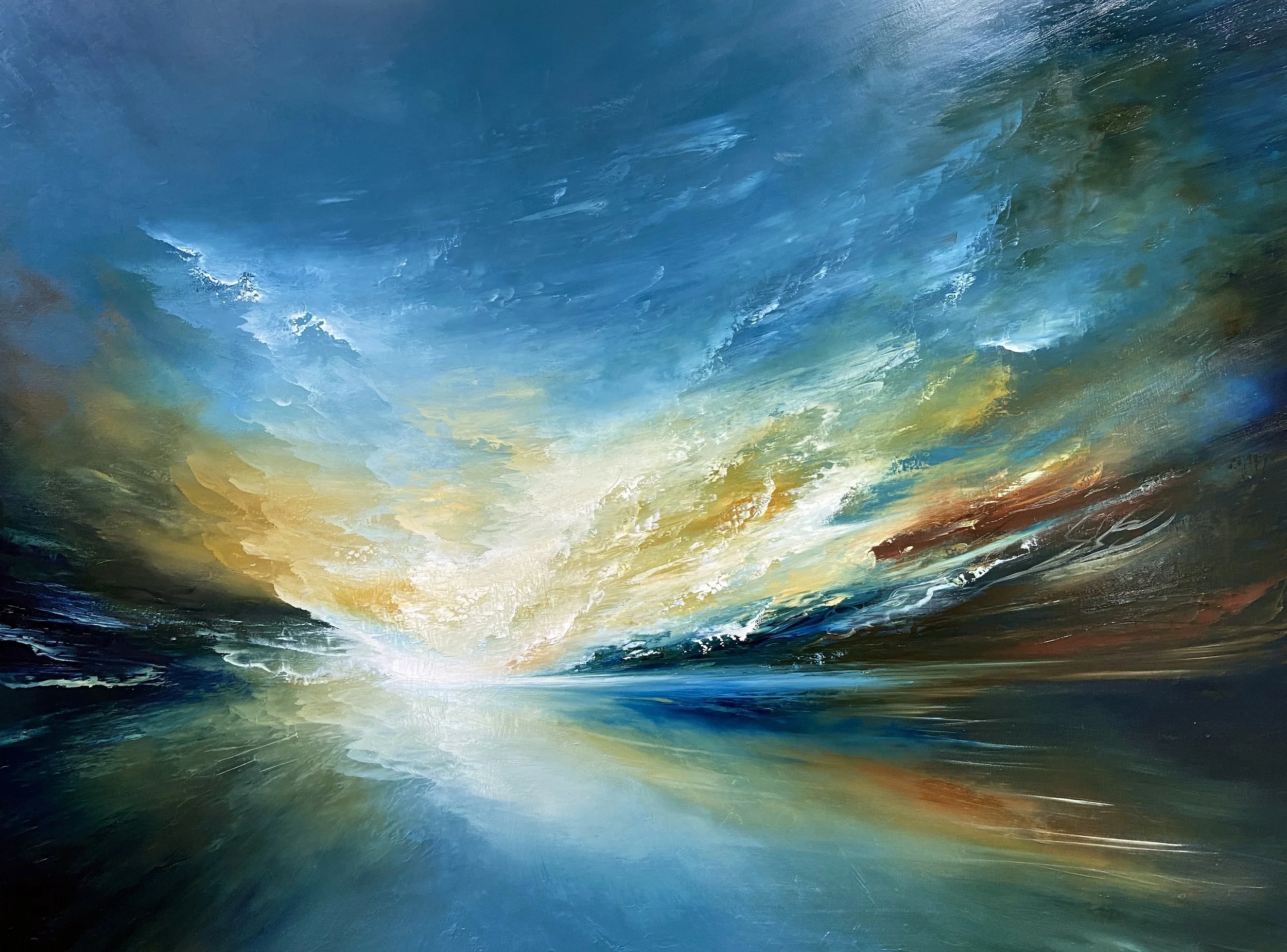 Abstract landscape oil paintings — Paul Kingsley Squire Art - London ...