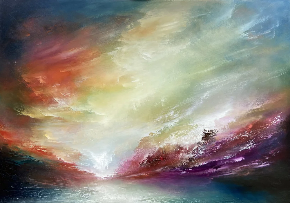 Abstract landscape oil paintings — Paul Kingsley Squire Art - London ...