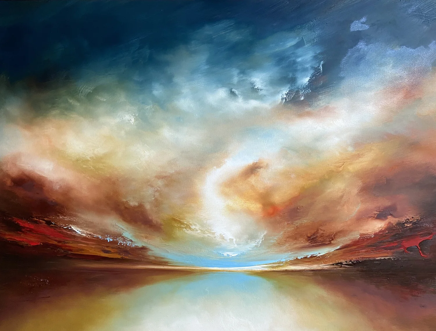 Abstract landscape oil paintings — Paul Kingsley Squire Art - London ...