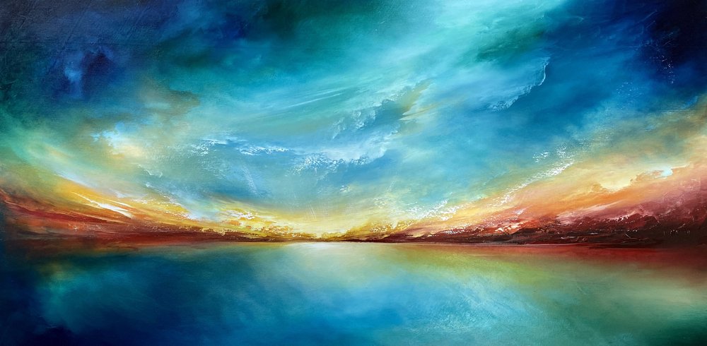 Abstract landscape oil paintings — Paul Kingsley Squire Art - London ...
