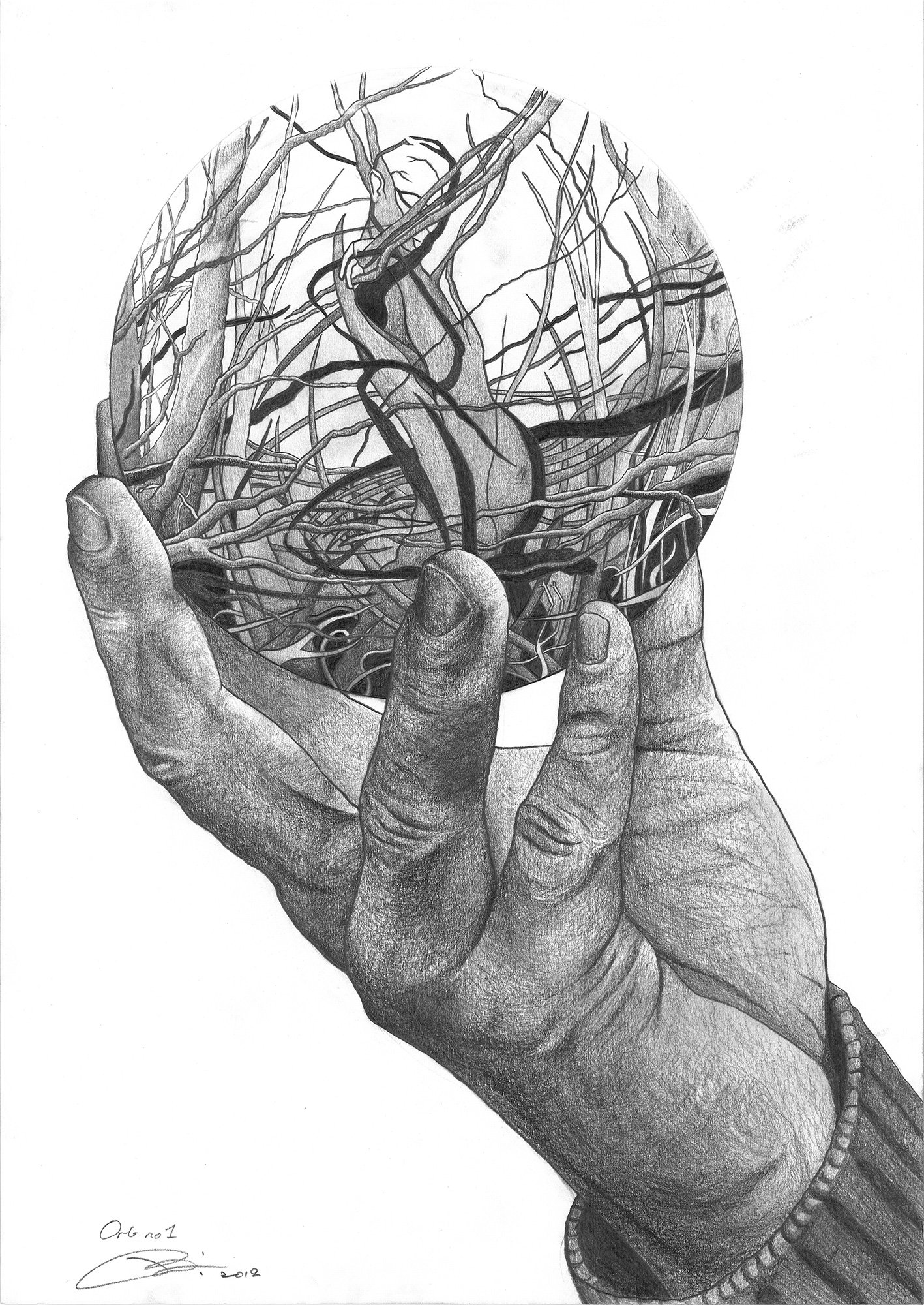 Pencil drawings on paper — Paul Kingsley Squire Art - London based artist