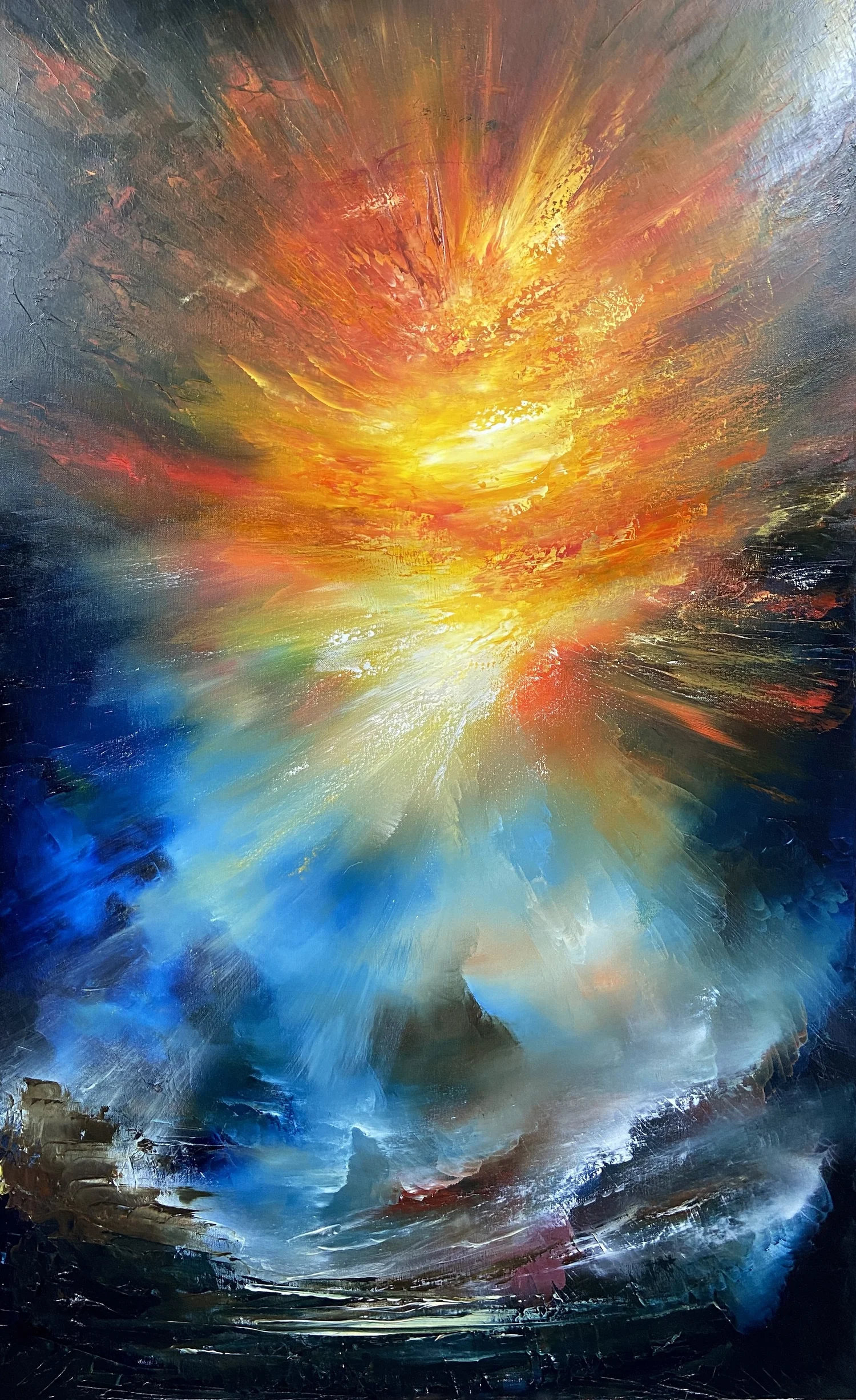 Abstract landscape oil paintings — Paul Kingsley Squire Art - London ...