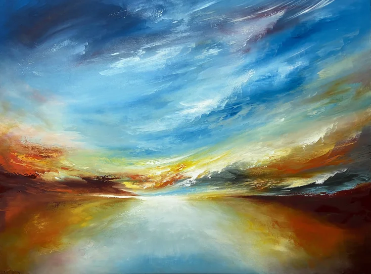 Abstract landscape oil paintings — Paul Kingsley Squire Art - London ...