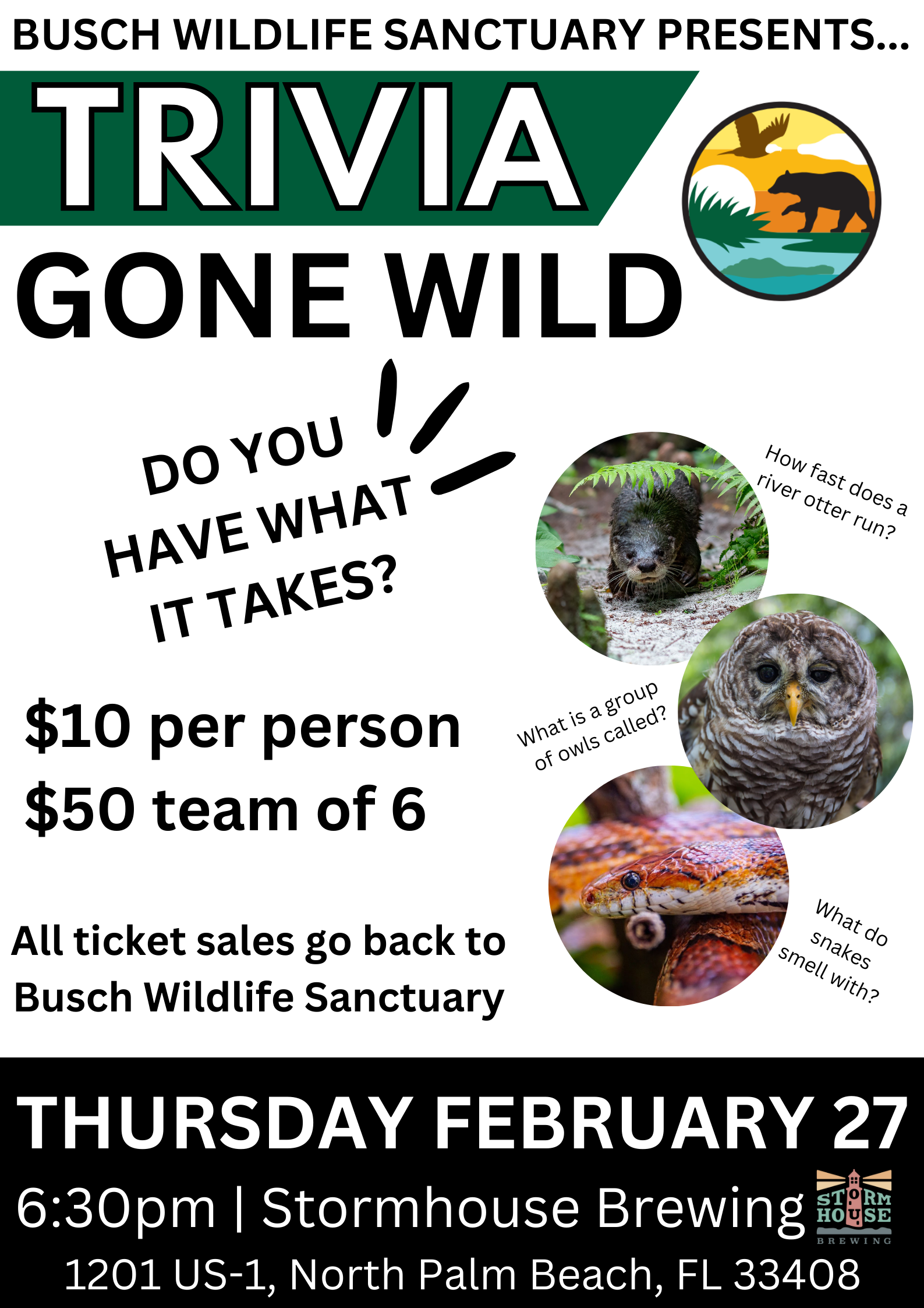 Trivia Gone WILD! — Busch Wildlife Sanctuary