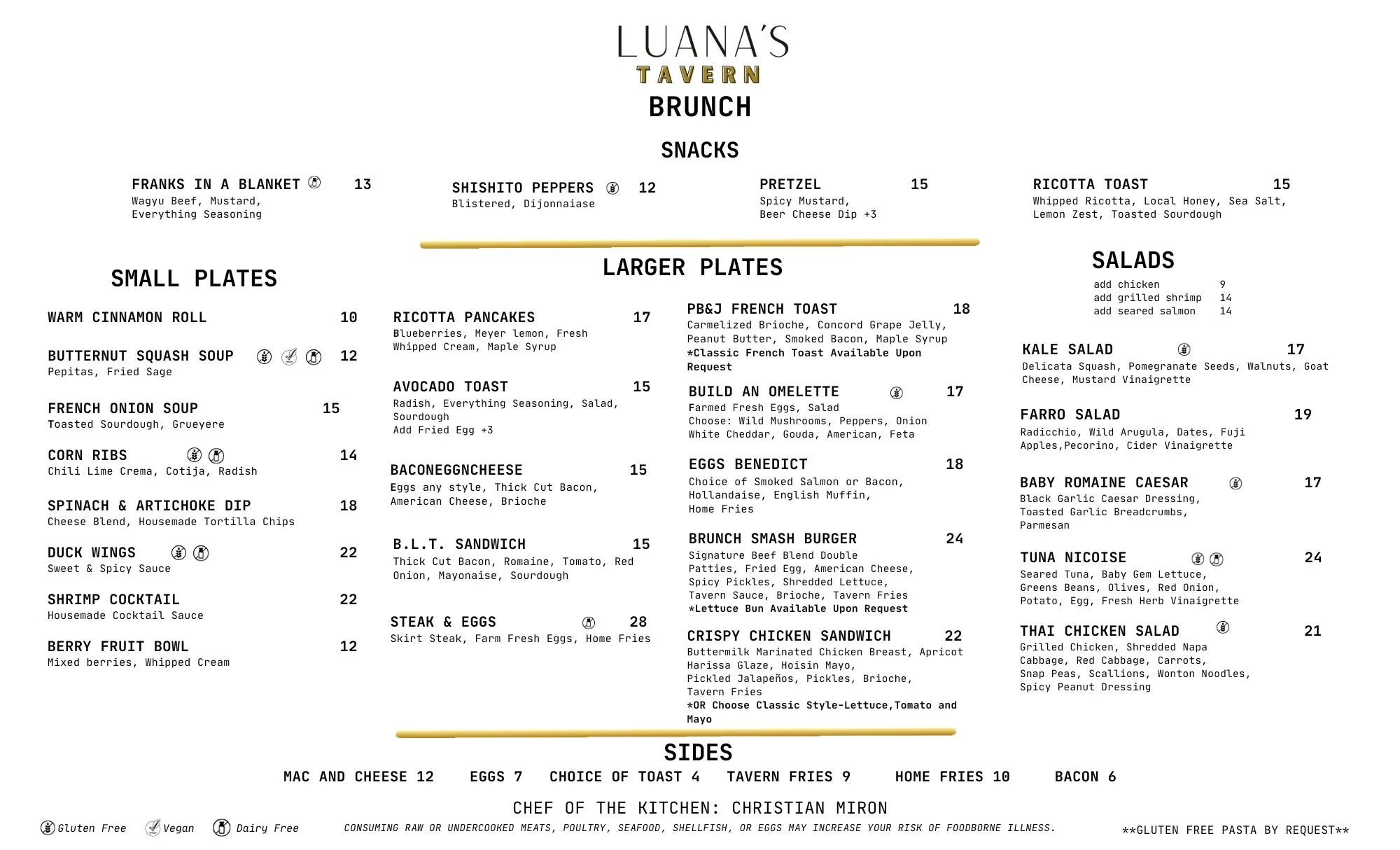 Brunch — Luana's Tavern