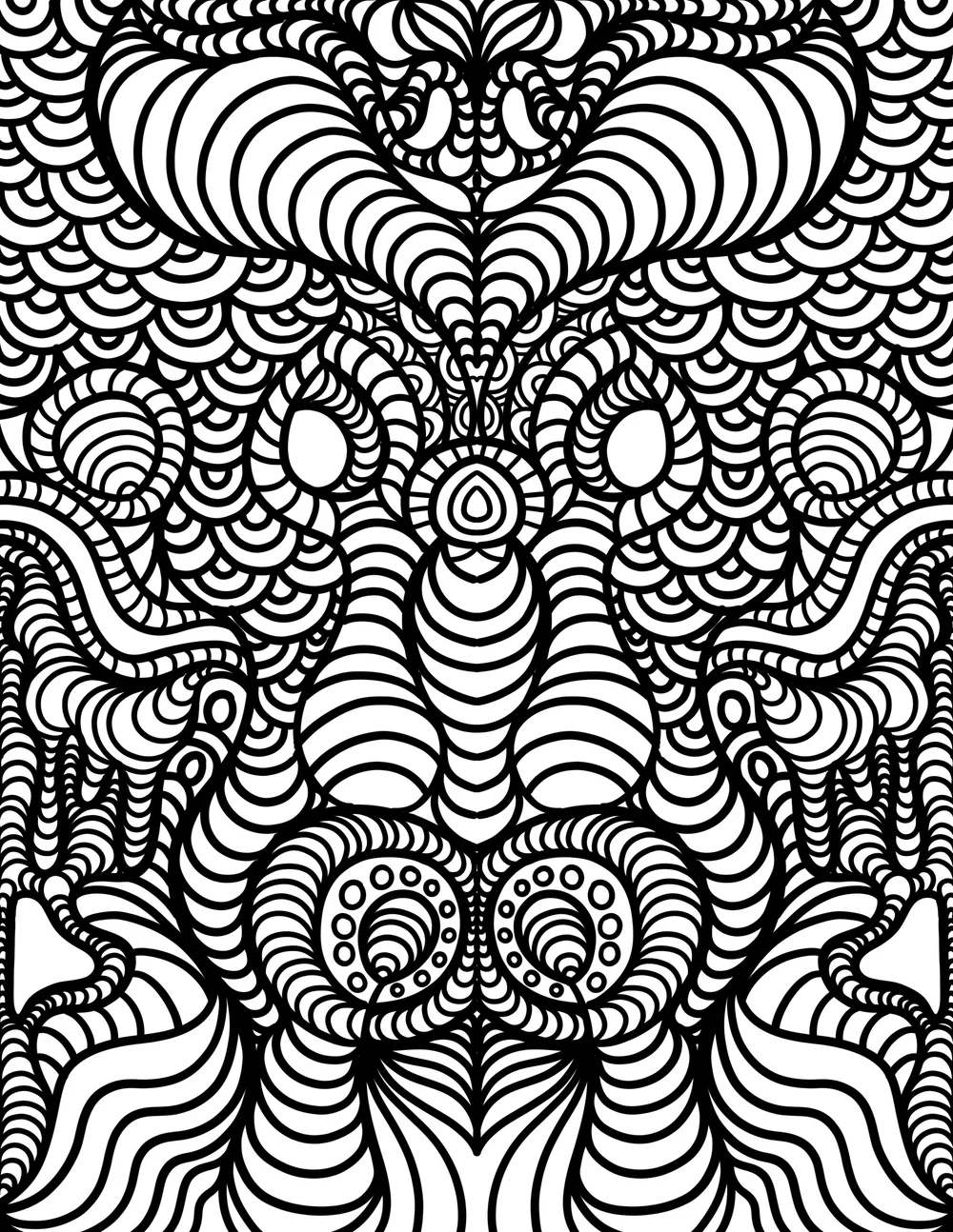 PDF Printable Coloring Page — Art Girl Shay