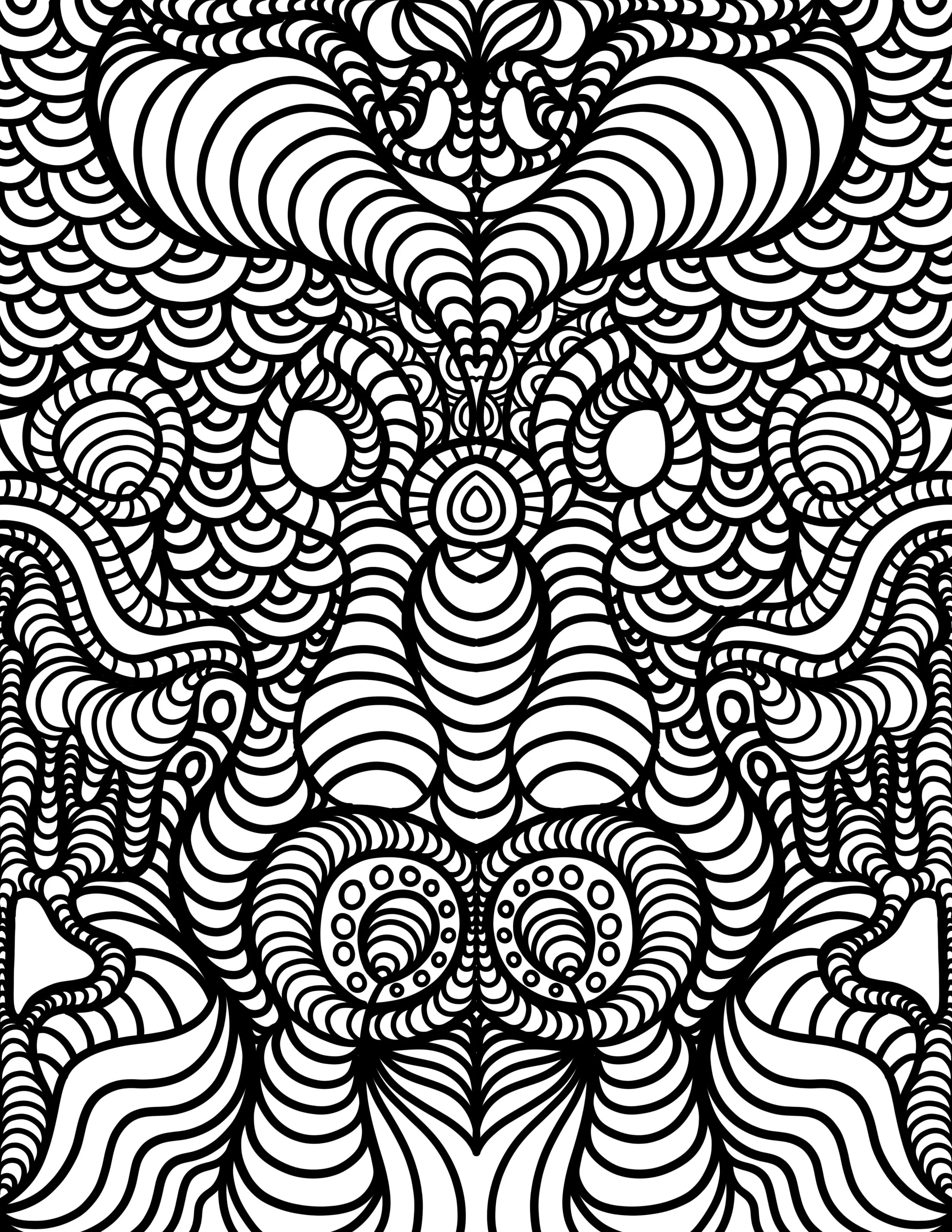 PDF Printable Coloring Page — Art Girl Shay