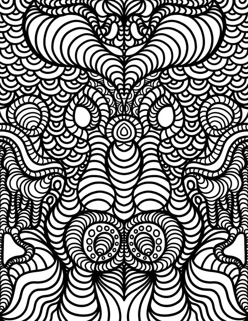 PDF Printable Coloring Page — Art Girl Shay