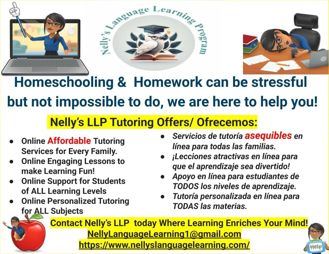Contact 1 — Nelly's Language Learning Program, LLC Where Learning ...