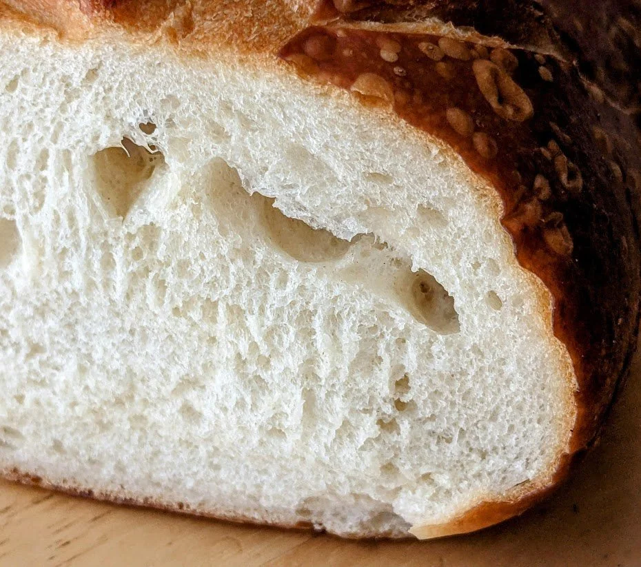 Unwrapped Bread Loaf Texture