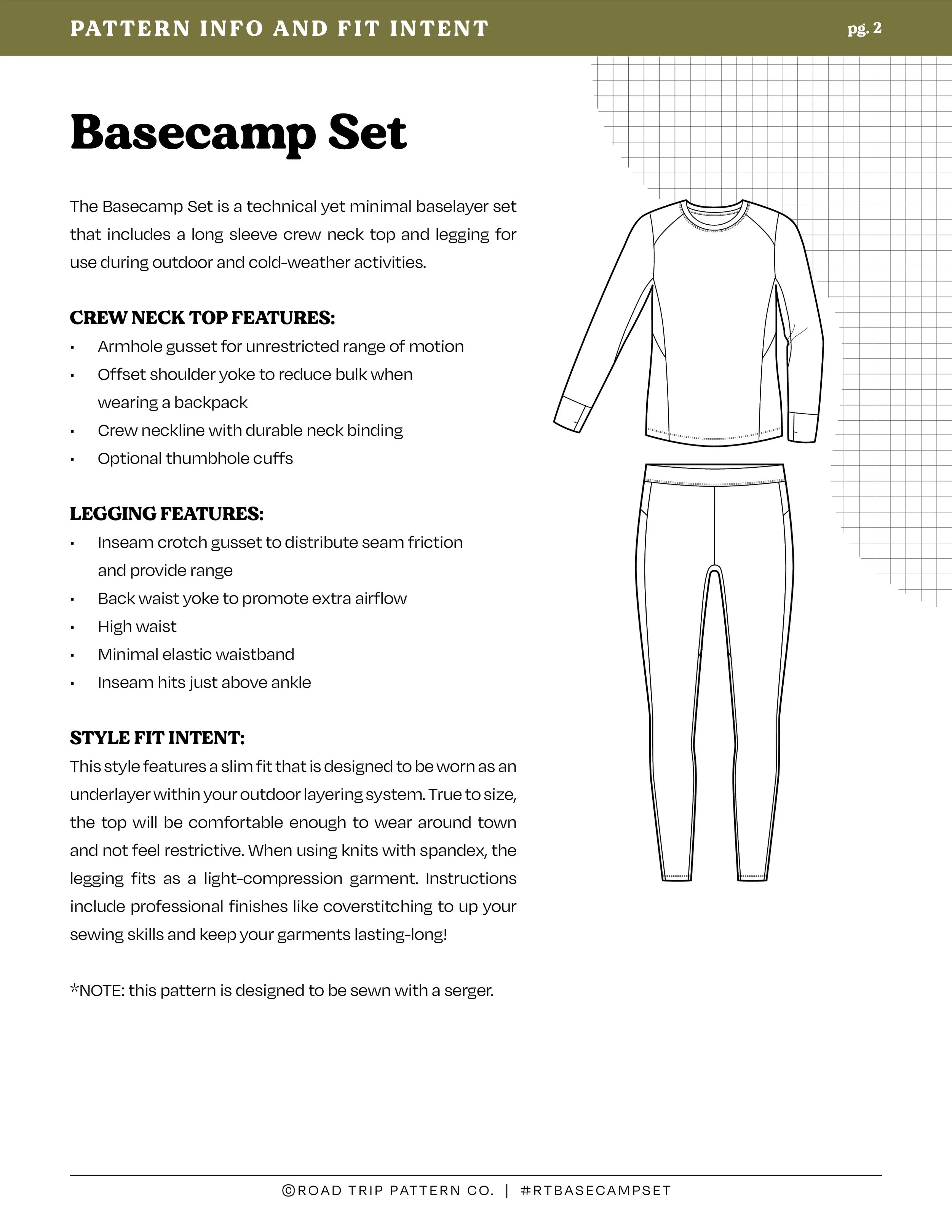 Sewing Patterns for the Outdoor Enthusiast — Road Trip Pattern Co.