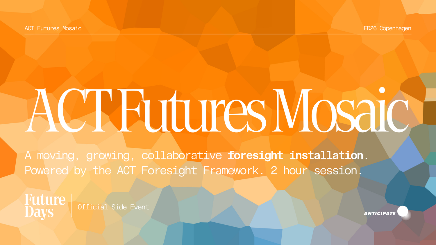Futures & Foresight Events — ANTICIPATE