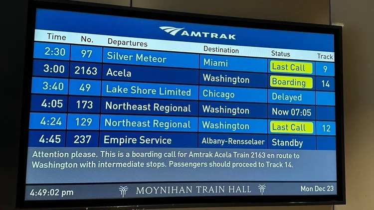Amtrak Acela 2163 Review: Boston to NYC Holiday Travel Tips — The ...