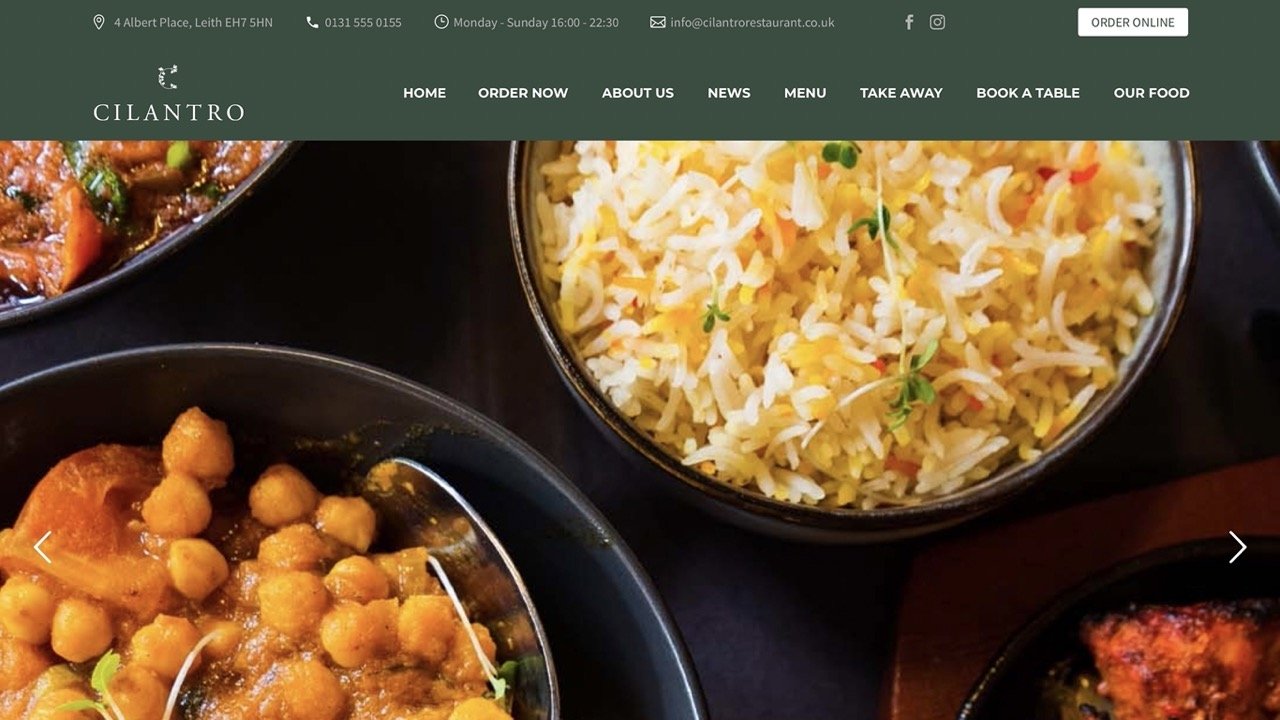 Cilantro Restaurant Edinburgh: Authentic Indian and Bangladeshi Cuisine ...