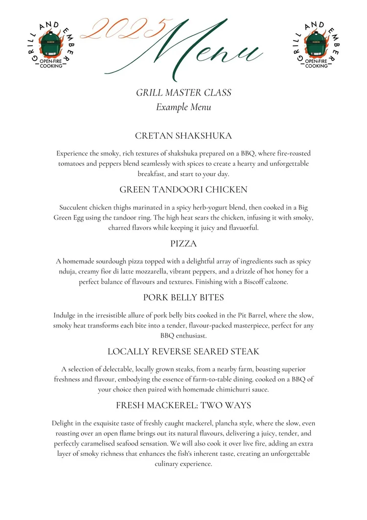 Classes — Grill and Ember