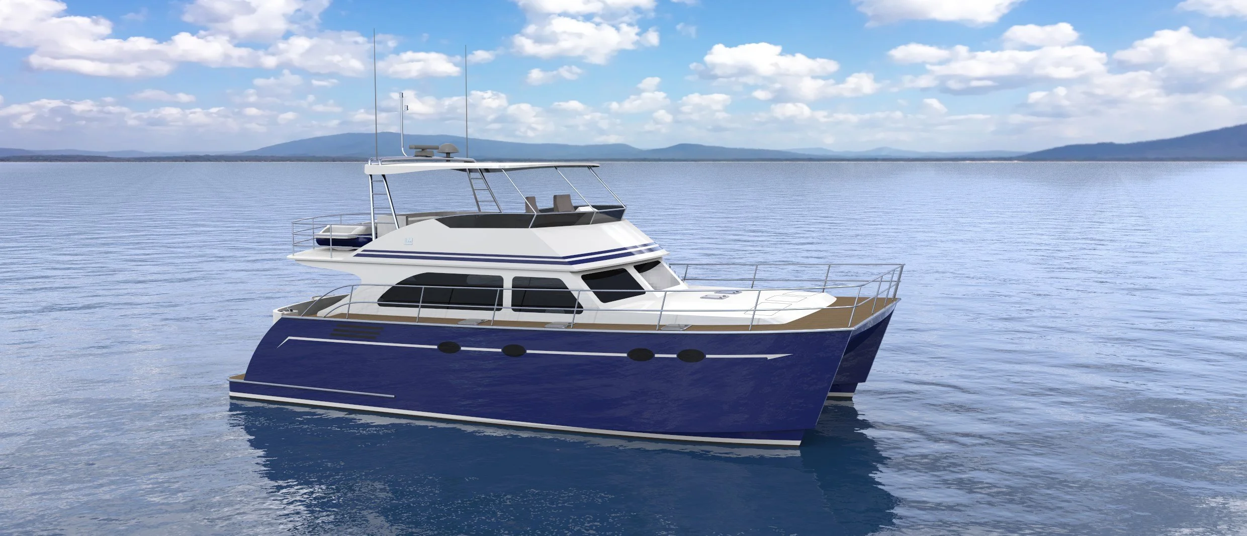 semi displacement catamarans — Jutson Marine Design