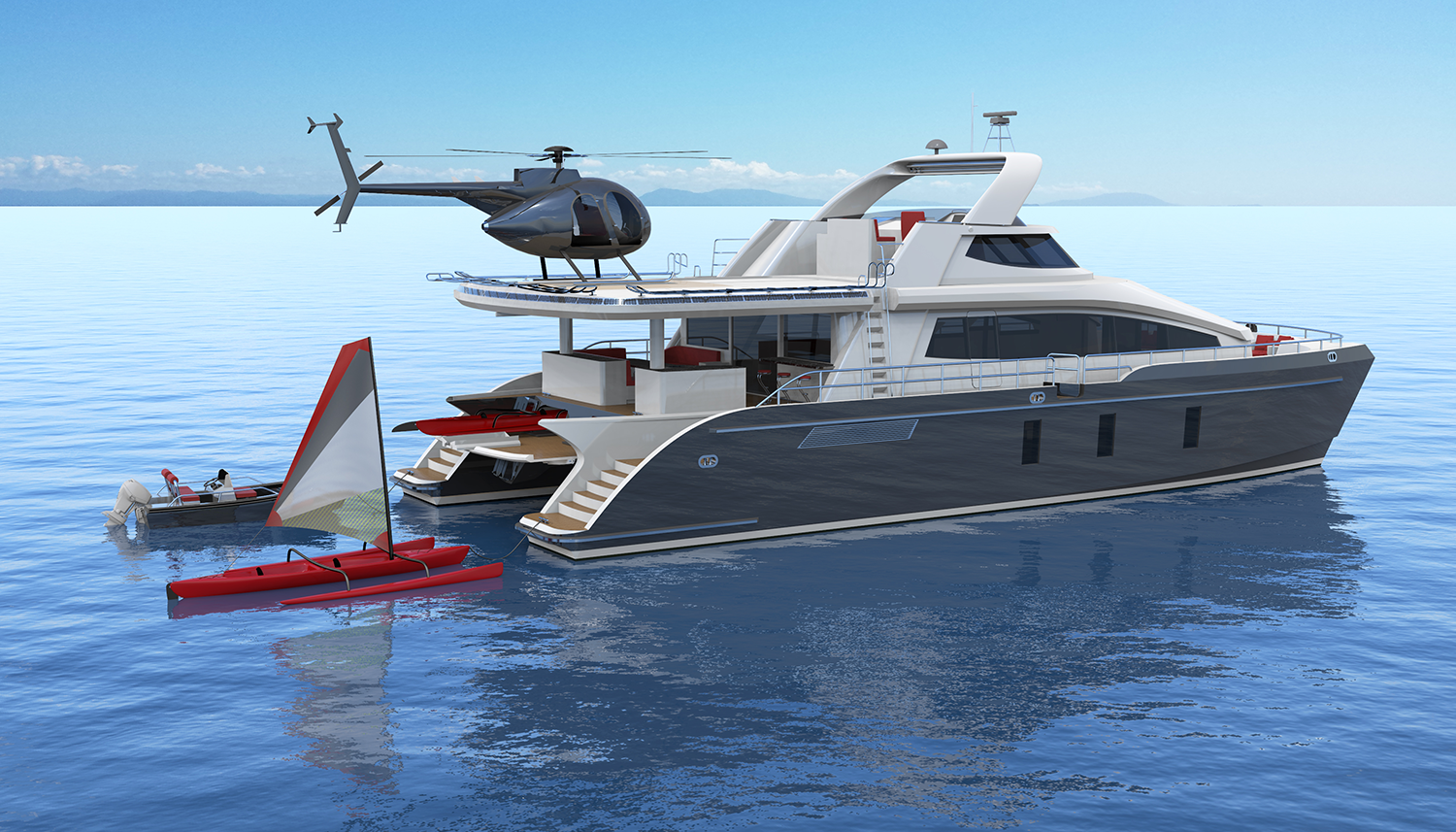 semi displacement catamarans — Jutson Marine Design