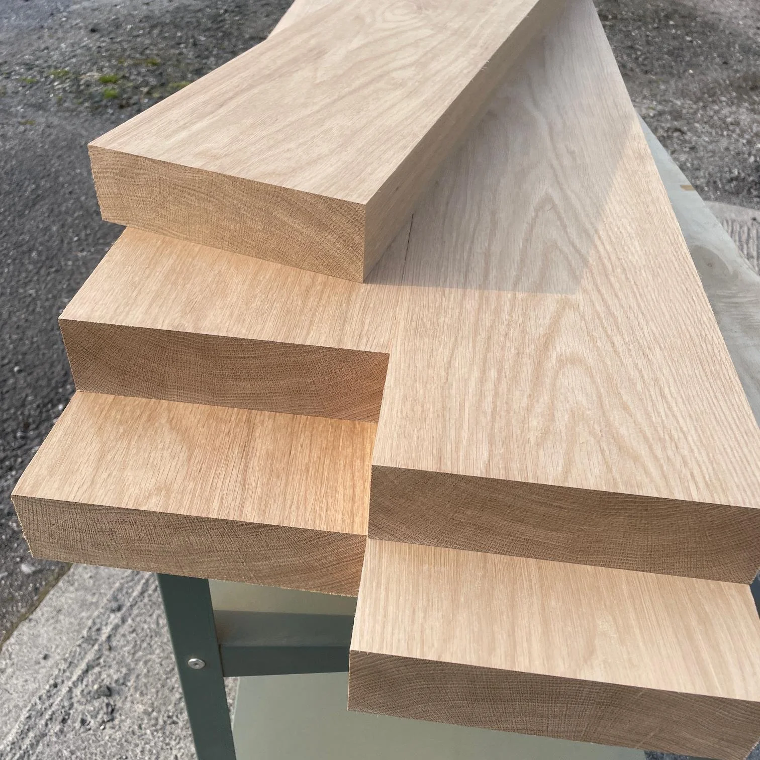 Wide Solid Oak boards 200mm - 300mm wide- GG Joinery