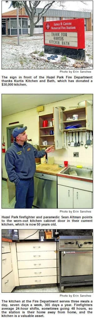 Hazel Park Fire Department receives $30K donation for kitchen upgrade ...